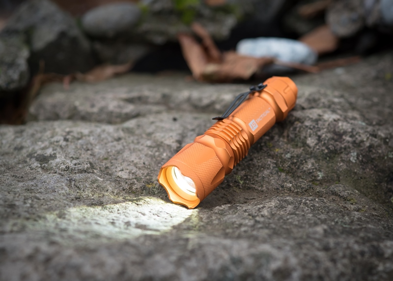 J5 Tactical Flashlight Orange - Free Riders Garage